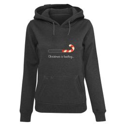 Merchcode Damen Kapuzenpullover "Merchcode Damen Ladies Christmas Loading Heavy Hoody"charcoal, Gr. XL, mehrfarbig, 65% Baumwolle, 35% Polyester,