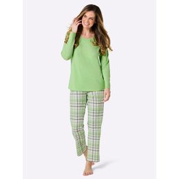 w&auml;schepur W&Auml;SCHEPUR Damen Schlafanzug, Gr. 48, bunt, 100% Baumwolle, Meliert:50% Baumwolle, 50% Polyester, Homewear-Sets