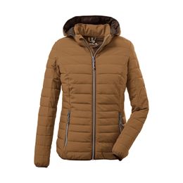 G.I.G.A. by Killtec Steppjacke "GS 222 WMN QLTD JCKT", Damen, Gr. 42, braun (hellbraun), Obermaterial: 100% Polyester;Futter: 100% Polyamid;F&uuml;llung: 100% Polyester, G.I.G.A. DX BY KILLTEC, Jacken Steppjacke, Leichte, wasserabweisende Damenjacke mit abzippbarer Kapuze