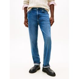 Tommy Hilfiger Herren Straight-Jeans "DENTON Slim Straight Fit"sep indigo, Gr. 36, Denim/Jeans, Obermaterial: 99% Baumwolle, 1% Elasthan, Jeans