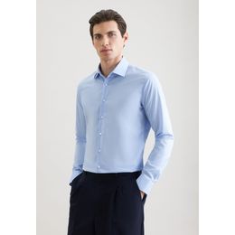 Seidensticker Herren Businesshemd "Schwarze Rose", blau, Gr. 36, unifarben, 100% Baumwolle, Hemden, X-Slim 1/1 Kentkragen Uni