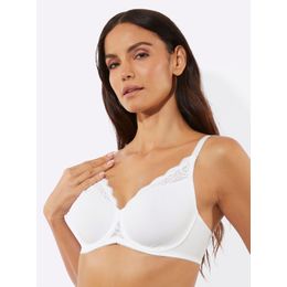 Triumph Damen Minimizer-BH, Gr. 90, wei&szlig;, 68% Polyamid, 32% Elasthan, BHs