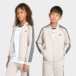 Outdoorjacke adidas originals "SST", Kinder, Gr. 176, stone khaki, schwarz, Obermaterial: 100% Polyester, Jacken Outdoorjacke