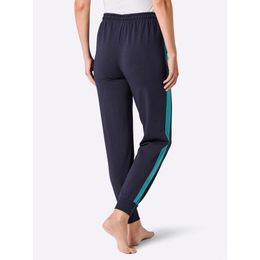 feel good Damen Dehnbund-Hose, Gr. 44, blau, 95% Baumwolle, 5% Elasthan, unifarben, Hosen