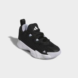 Basketballschuh adidas Performance "ADIDAS INITIATION KIDS", Kinder, Gr. 37, core schwarz, halo silber, ftwr wei&szlig;, Textil, Schuhe Basketballschuh, f&uuml;r Kinder & Jugendliche