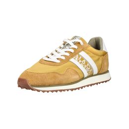 Napapijri Herren Sneaker "Napapijri Sneaker Leder/Textil", Gr. 41gelb, wei&szlig;, Leder, Textil, Schuhe