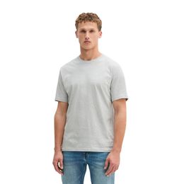 Marc O'Polo MARC O'POLO Herren T-Shirt, grau, Basic, Gr. L, Jersey, Obermaterial: 100% Baumwolle, Shirts, Logo-T-Shirt aus Bio-Baumwolle