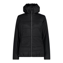 Windbreaker CMP, Damen, Gr. 48, schwarz (nero), Obermaterial: 100% Polyamid. Futter: 100% Polyamid. Wattierung: 100% Polyester, unifarben, Jacken Windbreaker, mit Kapuze