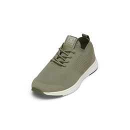 Marc O'Polo Sneaker MARC O'POLO "aus recyceltem Polyester", Herren, Gr. 41, gr&uuml;n (oak ash), Obermaterial: 97% Polyester, 3% Elasthan, unifarben, Schuhe Sneaker