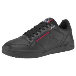 Sneaker Kappa, Herren, Gr. 36, rot (schwarz, rot), Synthetik, Textil, kontrastfarbene Details, Schuhe Sneaker