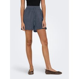 Only Damen Shorts "ONLTIZANA STRING COTTON SHORTS WVN"ombre blau, Gr. L, Hosen, Baumwolle, loose fit