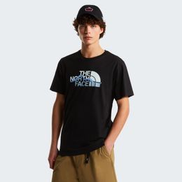 T-Shirt The North Face "M MOUNTAIN LINE REGULAR SHORT SLEEVE TEE", Herren, Gr. XXL, tnf schwarz, Obermaterial: 100% Baumwolle, Shirts T-Shirt, normale Passform, Kurzarm, f&uuml;r sportliche Aktivit&auml;ten und Outdoor