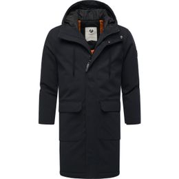 Ragwear Herren Wintermantel "Mr Them Long", schwarz, Gr. XL, Obermaterial: 100% Polyester. Innenfutter: 100% Polyester. Wattierung: 100% Polyester,