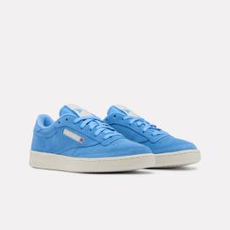 Trainingsschuh Reebok CLASSIC "CLUB C 85", Damen, Gr. 40, chalk, periblau, alabaster, Leder, Schuhe Trainingsschuh