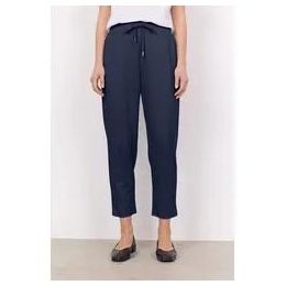 Jogger Pants soyaconcept "SC-SIHAM 2", Damen, Gr. M, N-Gr, blau (navy), Web, Obermaterial: 95% Polyester, 5% Elasthan, unifarben, kn&ouml;chelfrei, Hosen, Sommerhose
