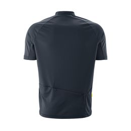 Gonso Herren Radtrikot "SITIVO Jersey Blue M", blau, Gr. L, 100% Polyester, Trikots, Herren Fahrradtrikot mit R&uuml;ckentasche, Half-Zip Trikot, Loose Fit