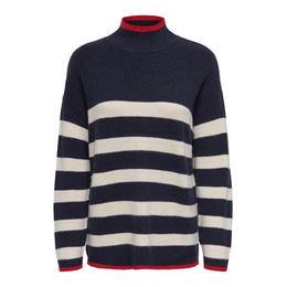 Only Sweater 'ONLKATIA' female size L Dark blue / bright red / White