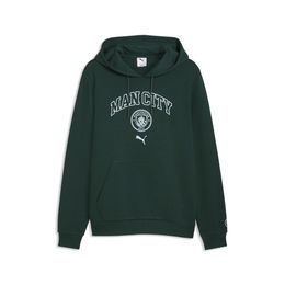 Puma Herren Hoodie "Manchester City FtblCulture Hoodie Herren", gr&uuml;n, Gr. S, Obermaterial: 32% Polyester, 68% Baumwolle. Kapuzenfutter: 100%