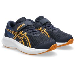 Laufschuh asics "PATRIOT 14 PS", Kinder, Gr. 32,5, midnight, yamabuki, Synthetik, Schuhe Laufschuh, f&uuml;r Kinder