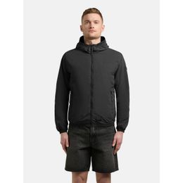 Khujo Herren Funktionsjacke "Derf"schwarz, Gr. S, Material: 100% Nylon, Jacken, leichte &Uuml;bergangsjacke mit Kapuze