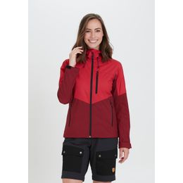 WHISTLER Damen Softshelljacke "Rosea", rot, Gr. 42, mehrfarbig, 100% Polyester, Jacken, aus wind- und wasserdichtem Funktionsmaterial