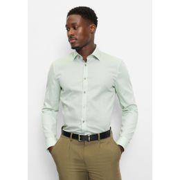 OLYMP Herren Businesshemd "OLYMP No. Six, Super Slim, Kent mit extra langem Arm"hellgr&uuml;n, Gr. 40, 97% Baumwolle, 3% Elastolefin, Hemden