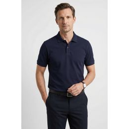 OLYMP Herren Poloshirt "Casual", blau, Gr. M, Piqu&eacute;, Obermaterial: 100% Baumwolle, Shirts