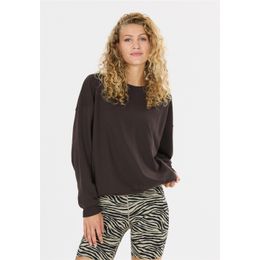 ENDURANCE ATHLECIA ATHLECIA Sweatshirt "Crecy"braun, Gr. 34, unifarben, 50% Baumwolle, 48% Polyester, 2% Elasthan, Sweatshirts, aus super weichem Material