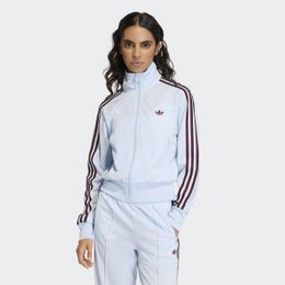 Trainingsjacke adidas originals "FIREBIRD CLASSIC ORIGINALS", Damen, Gr. L, crystal sky, maroon, Obermaterial: 100% Polyester, Jacken Trainingsjacke, FIREBIRD, regul&auml;re Passform
