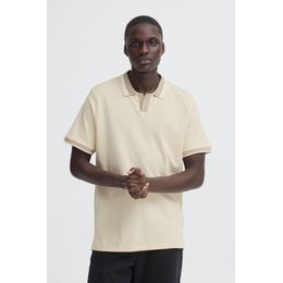 Blend Damen Poloshirt "BHEvo"bleached sand, Gr. XXL, unifarben, Piqu&eacute;, 100% Baumwolle, Shirts, Kurz&auml;rmliges Poloshirt mit kontrastfarbener Kante
