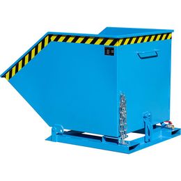 eurokraft pro Sp&auml;ne-Kippmulde, Volumen 800 Liter, lichtblau RAL