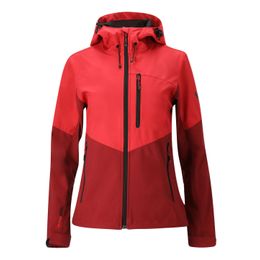 WHISTLER Damen Softshelljacke "Rosea", rot, Gr. 44, mehrfarbig, 100% Polyester, Jacken, aus wind- und wasserdichtem Funktionsmaterial