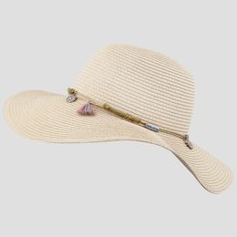 Sonnenhut Chillouts "Atlanta Hat", Damen, Gr. XS, natural, Stroh, H&uuml;te Sonnenhut, femininer Sonnenhut aus Papierstroh