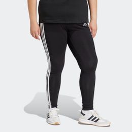 Damen Leggings "W 3S SJ LEG INC", schwarz-wei&szlig;, Gr. 2X, adidas Sportswear, Obermaterial: 90% Baumwolle, 10% Elasthan, Hosen, f&uuml;r Erwachsene, mit