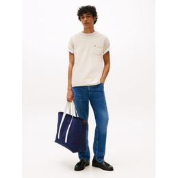 Tommy Hilfiger Herren T-Shirt "ESSENTIAL SOLID POCKET TEE", beige, Gr. XXL, Single Jersey, Obermaterial: 100% Baumwolle, Shirts