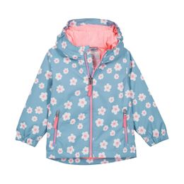 Funktionsjacke "FIOS 24 MNS JCKT", Kinder, Gr. 110/116, hellblau, Obermaterial: 100% Polyester;Futter: 100% Polyester, FIRST INSTINCT BY Killtec, Jacken Funktionsjacke, Wasserdichte Kinderjacke mit verl&auml;ngerbaren &Auml;rmeln und Print