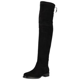 Nero Giardini Damen Overkneestiefel "Nero Giardini Stiefel Leder", Gr. 37, schwarz, Leder, Schuhe