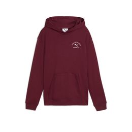 Puma M&auml;dchen Kapuzensweatshirt "CLASS RELAXED HOODIE TR G", rot, Gr. 152, unifarben, Sweatware, Obermaterial: 68% Baumwolle, 32% Polyester,