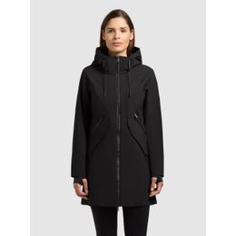 Khujo Damen Sommerjacke "EIZA"schwarz, Gr. L, leicht gl&auml;nzend, 100% Polyester, Jacken