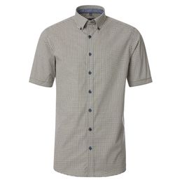 Kurzarmhemd Casamoda "Casamoda Freizeithemd Kurzarm Print", Herren, Gr. L, Normalgr&ouml;&szlig;en, blau (dunkelblau), 100% Baumwolle, bedruckt, comfort fit, Hemden