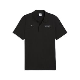 Poloshirt Puma "Porsche Legacy Essentials Polo Herren", Damen, Gr. L, schwarz, Obermaterial: 100% Baumwolle. Kragen: 100% Baumwolle, clean, regular fit, Shirts