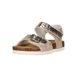 Sandale ZIGZAG "Avila", M&auml;dchen, Gr. 25, goldfarben, braun, Polyurethane, Schuhe Sandale, mit atmungsaktivem Fu&szlig;bett