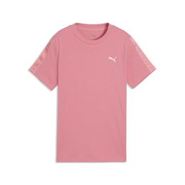 T-Shirt Puma "Essentials Tape T-Shirt M&auml;dchen", Jungen, Gr. 176, wild pink, Obermaterial: 100% Baumwolle. Rippe: 20% Polyester, 80% Baumwolle, regular fit, Rundhals, Shirts T-Shirt
