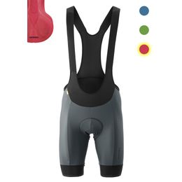 Fahrradhose Gonso "SITIVO Bib M", Herren, Gr. S, Normalgr&ouml;&szlig;en, rot (hellrot), 65% Polyamid, 35% Elasthan, Hosen Fahrradhose, Herren Radhose, Radlerhose mit speziellem Sitzpolster, Tight Fit