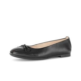 Ballerina Gabor "Eleganter Ballerina", Damen, Gr. 38,5, schwarz, Schuhe Ballerina