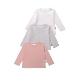 Liliput Jungen Langarmshirt, bunt, Gr. 74, unifarben, 100% Baumwolle, Shirts, 3er-Pack aus weichem Baumwoll-Material