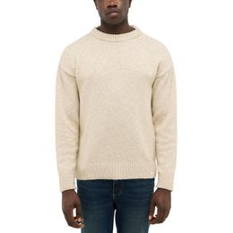 Mustang Herren Sweater "Herren Style Elwood"beige, Gr. L, 38% Baumwolle, 30% Polyacryl, 19% Polyamid, 13% Polyester, Sweatshirts