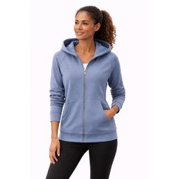 LPO Damen Sweatjacke "Alea WMN", blau, Gr. 40, Jersey, 49% Polyester. 43% Modal. 8% Elasthan, Sweatjacken, auch in Gro&szlig;en Gr&ouml;&szlig;en erh&auml;ltlich