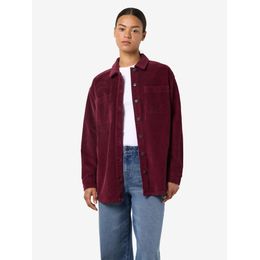 Noisy may Damen Cordjacke "NMALVA L/S SHACKET COLORED CORDUROY NOOS"windsor wine, Gr. M, unifarben, Cord, Obermaterial: 98% Baumwolle, 2% Elasthan,