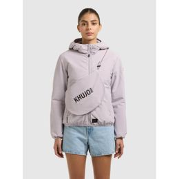 Khujo Damen Blouson "SHELLY2 WITH BAG"raindrops lila, Gr. L, Web, 100% Nylon, Jacken